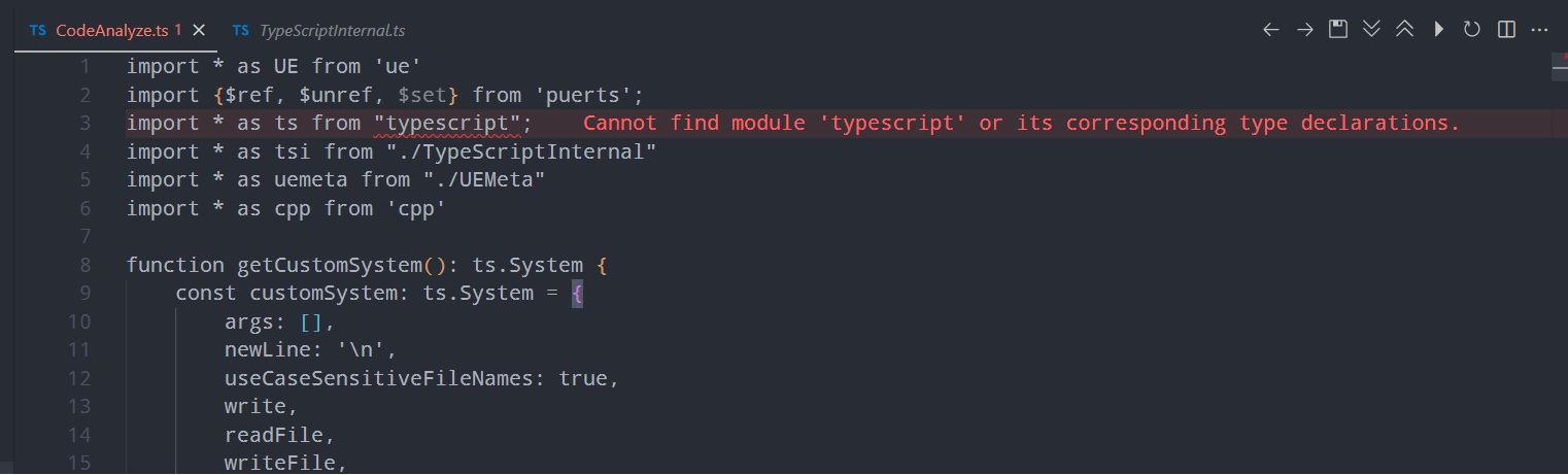 [UE] Typescript Editor · Issue #1386 · Tencent/puerts · GitHub