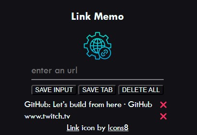 GitHub - wumpfroot/Link-memo-chrome-extension: Chrome extension to store links through the input ...