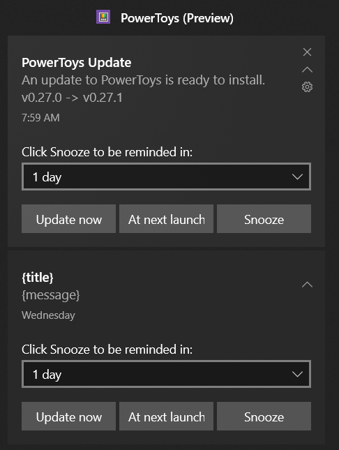 {title} And {message} In Notifications · Issue 8652 · Microsoft Powertoys · Github