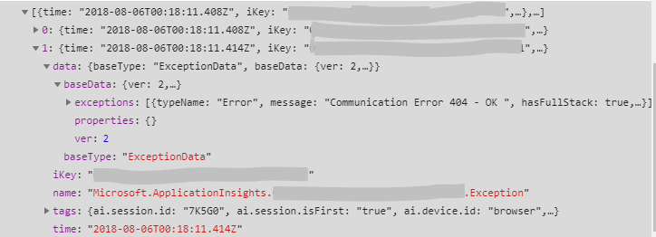 trackException not passing properties · Issue #623 · microsoft/ApplicationInsights-JS · GitHub