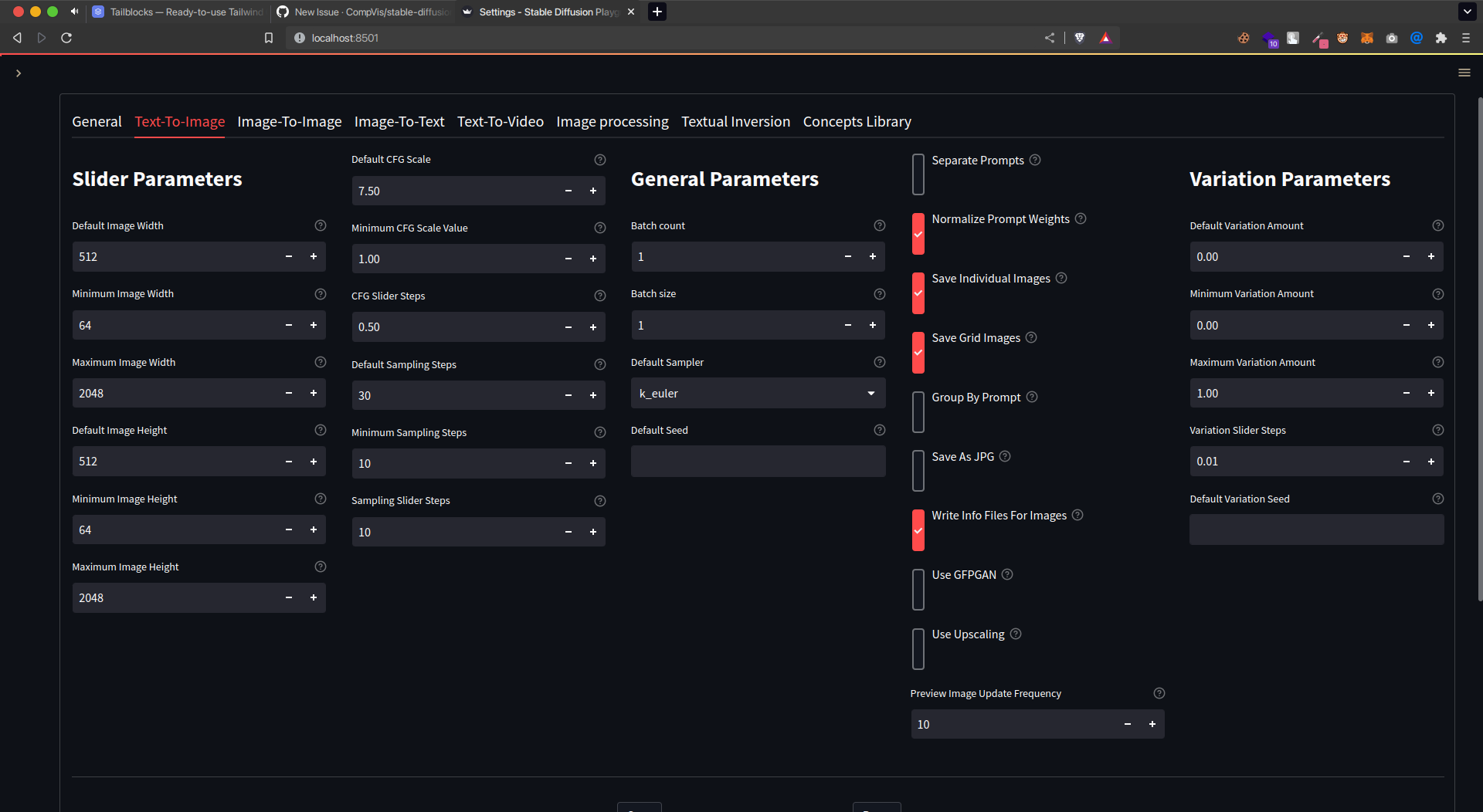 Crash when click on genrate button in webui · Issue #539 · CompVis/stable-diffusion · GitHub