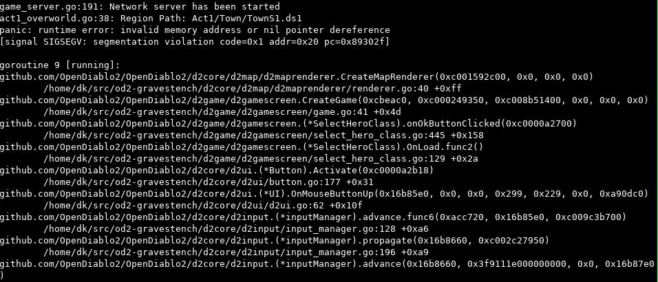 Game crashes when entering from hero selection (new character) screen ...