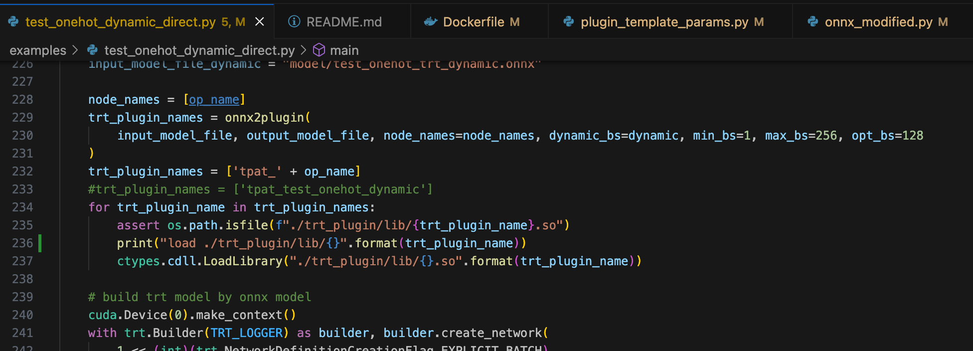 so build succeed, tensorrt run error one hot example · Issue #38 · Tencent/TPAT · GitHub