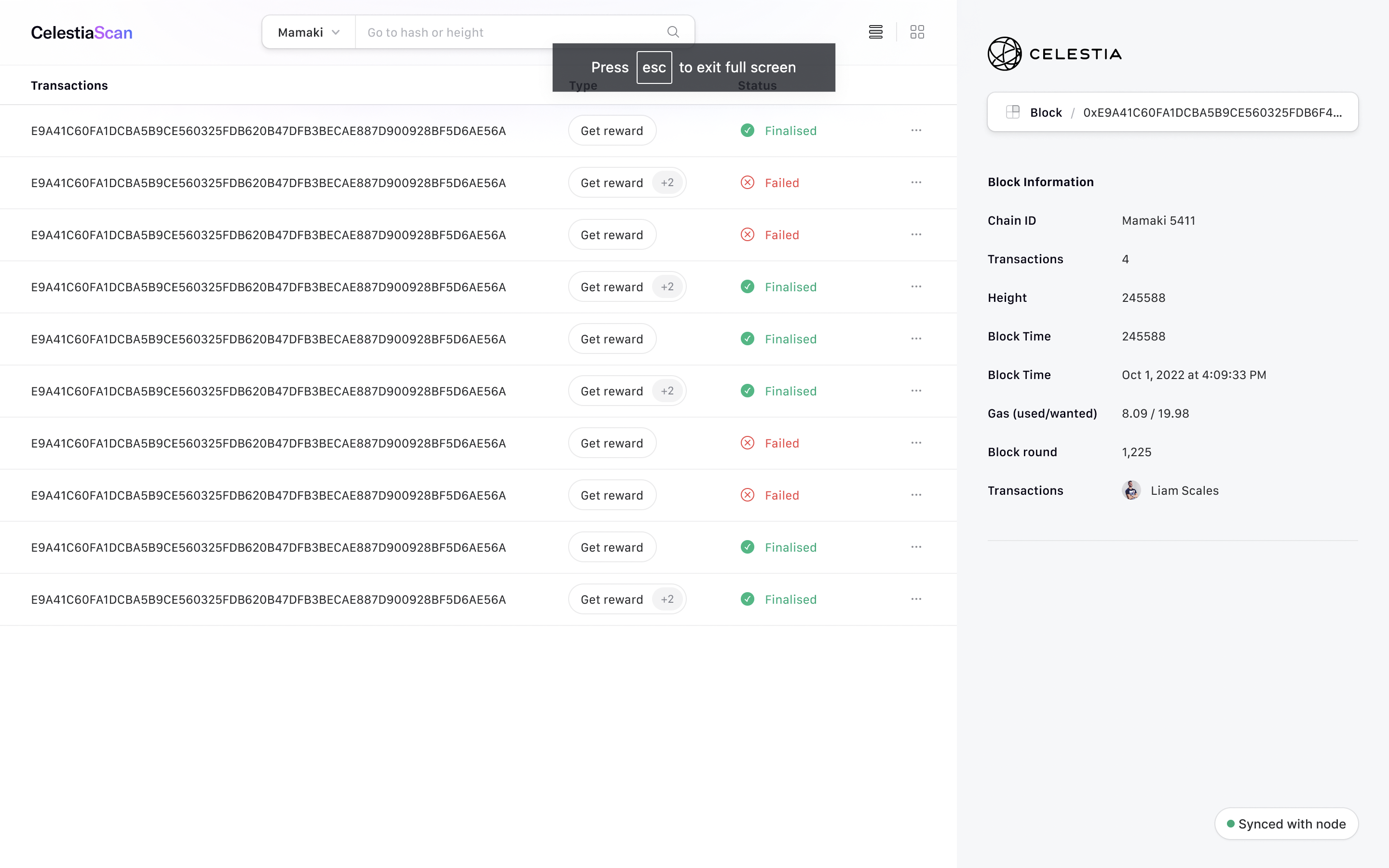 Status Label Synced Data With Blockchain · Issue 88 · Modularcloudexplorer · Github