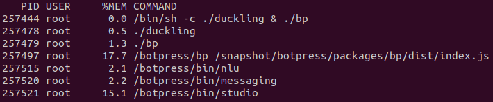 [BUG] - Botpress gives no answer to API call and consumes all available memory · Issue #1539 ...