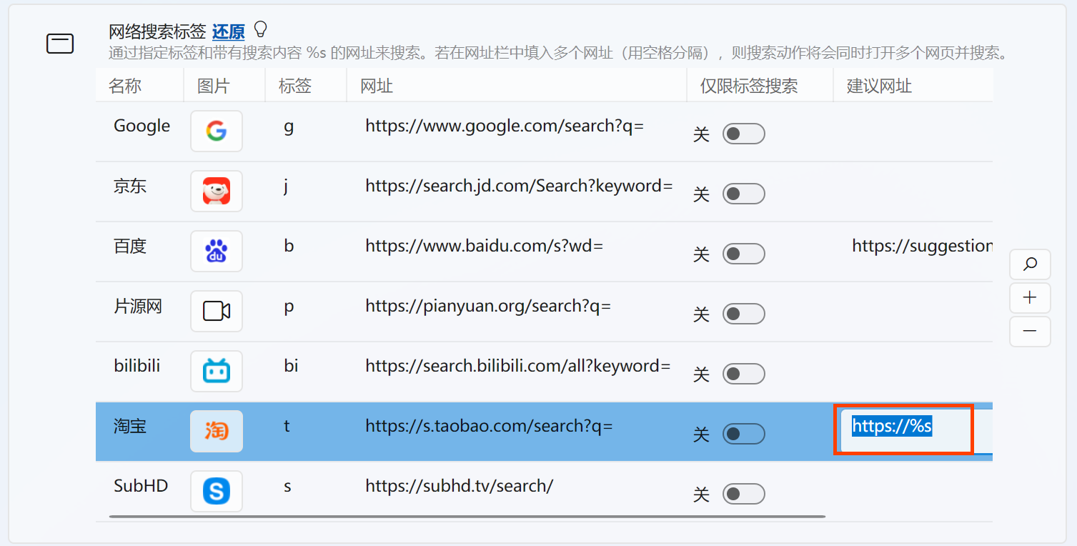 suggestion url can't remove · Issue #782 · adirh3/Fluent-Search · GitHub