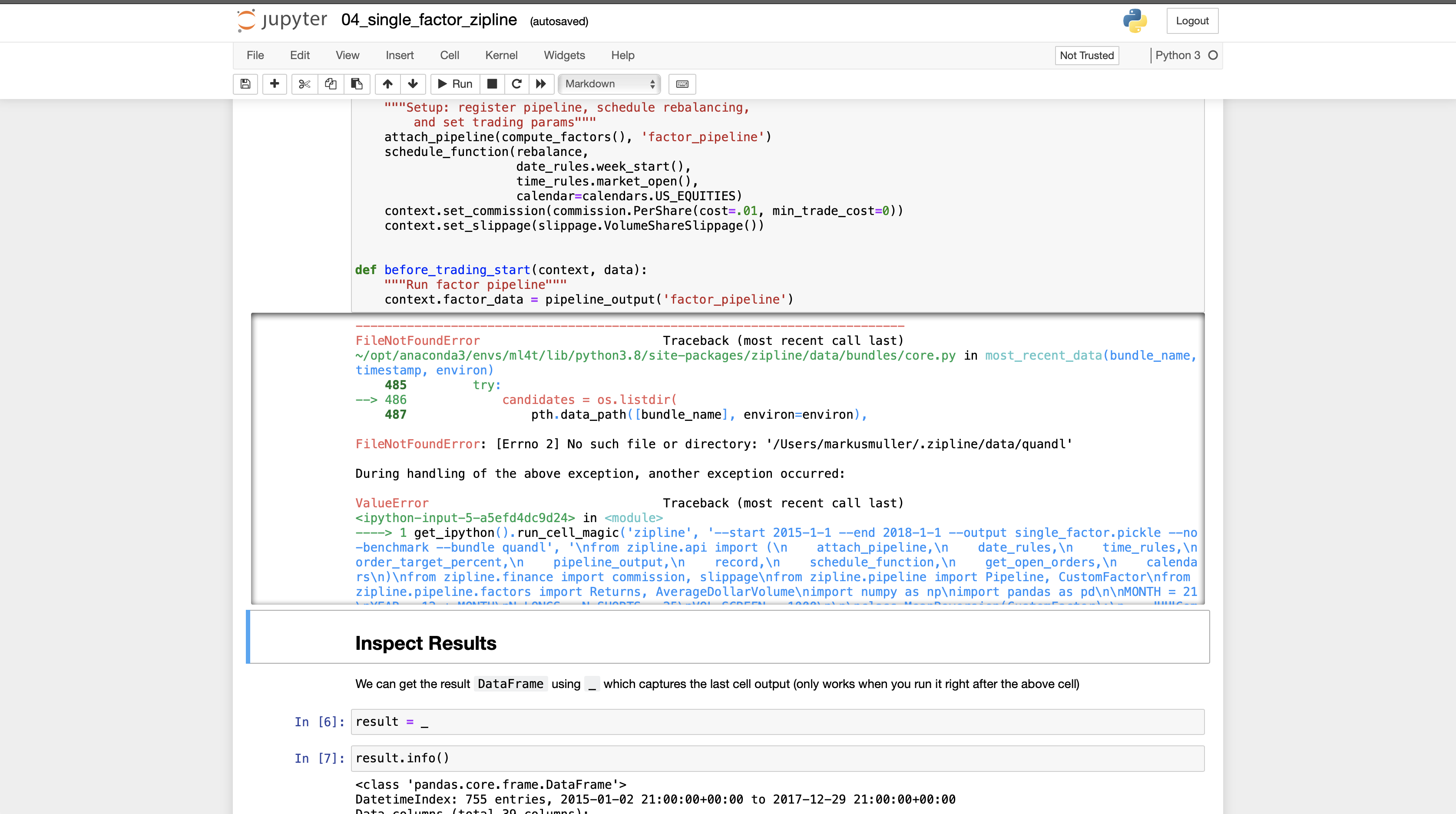 Part04 - 04_single_factor_zipline FileNotFoundError: ".zipline/data/quandl' · Issue #209 ...