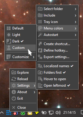 GitHub - fraktalfan/TrayMenu: An alternative, freely configurable Start menu for Windows
