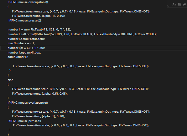 make numbers space out on each sprite press (idk how to explain it ...