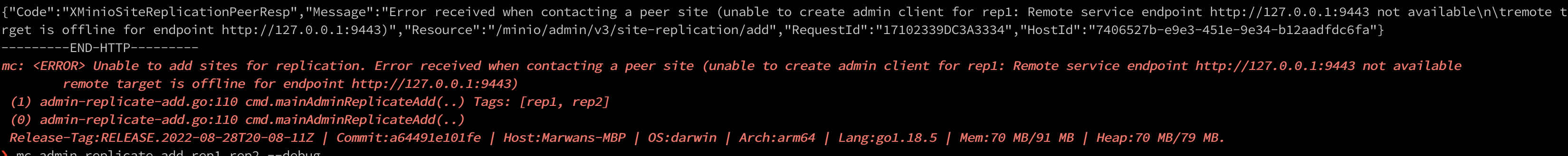 Minio Site To Site Replication Not Working Properly With Minio Operator · Issue 1266 · Minio