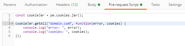 Cannot access Secure cookies programmatically using Cookie Jar via Pre-Request Script · Issue ...