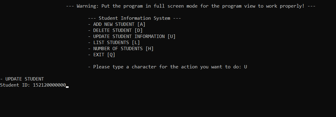 Github Caglarosman Studentinformationsystem