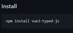 Install command is wrong? · Issue #51 · duskmoon314/vue3-typed-js · GitHub