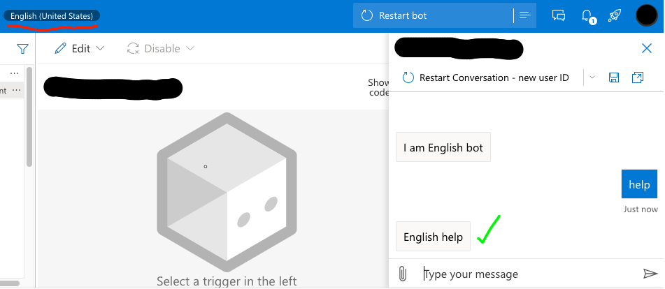 Bot uses the wrong responses for the active language · Issue #8886 ...