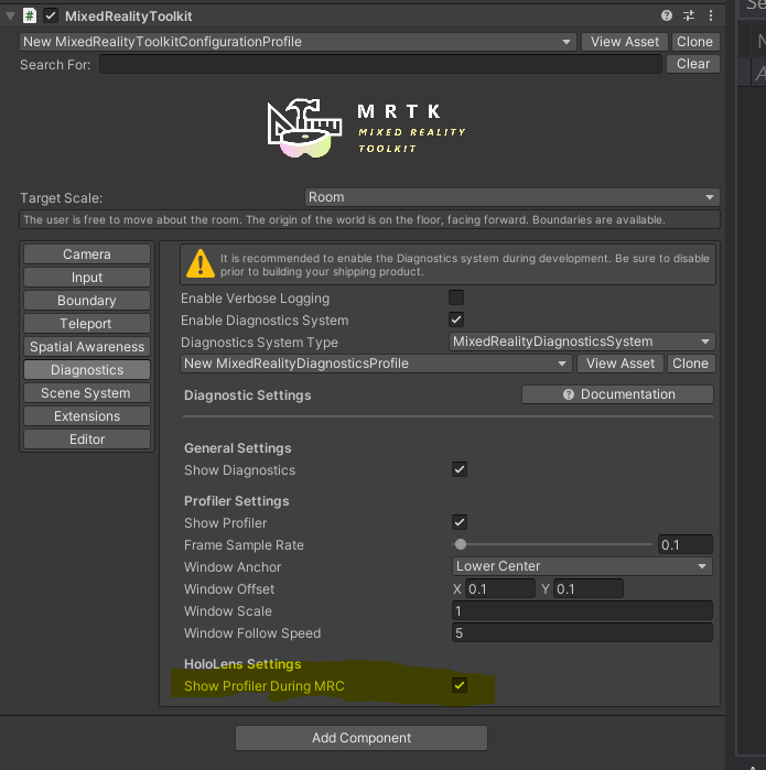 Visual profiler moves out of view while taking screenshot or recording video on the HoloLens 2 ...