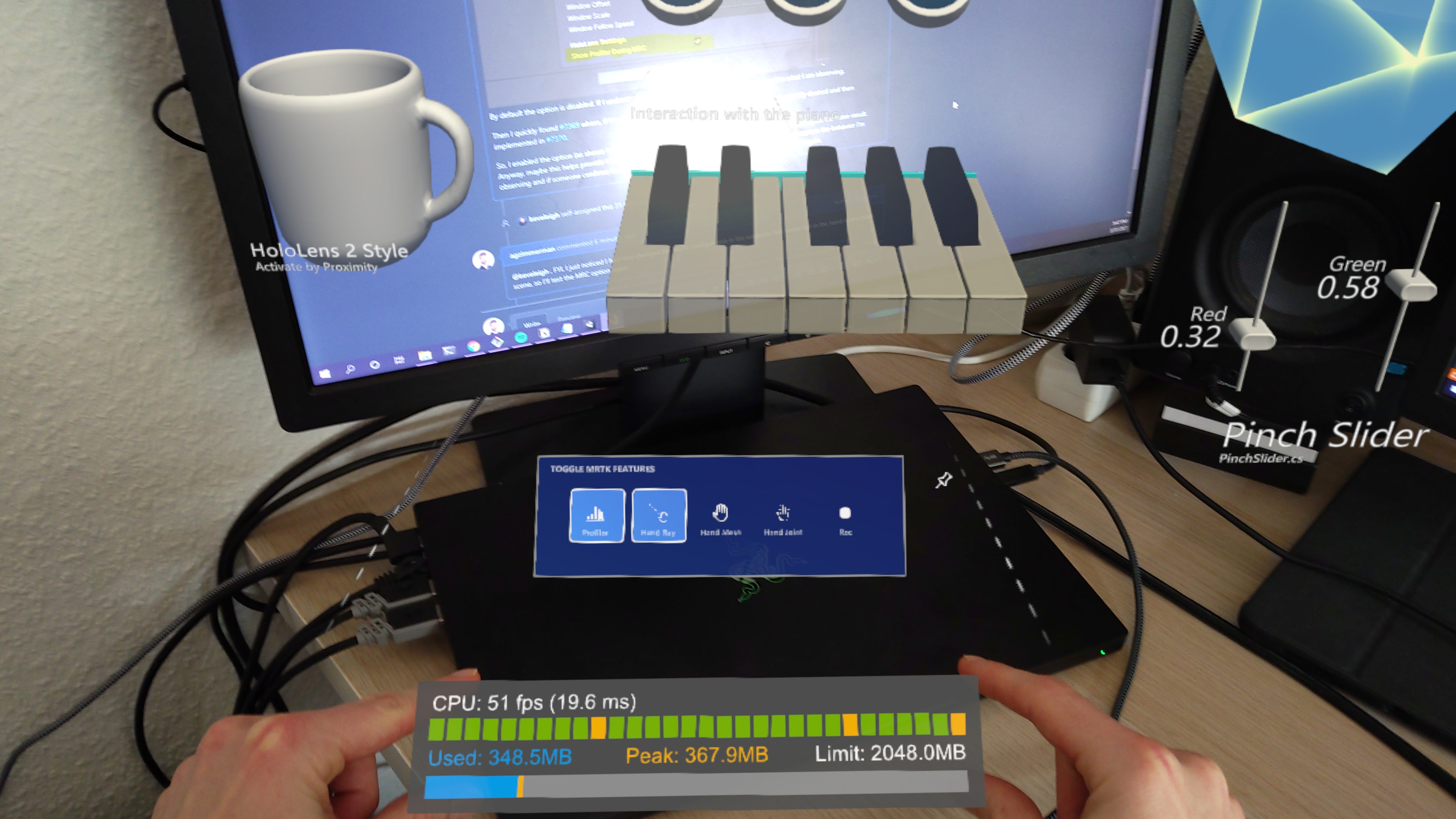 Visual profiler moves out of view while taking screenshot or recording ...