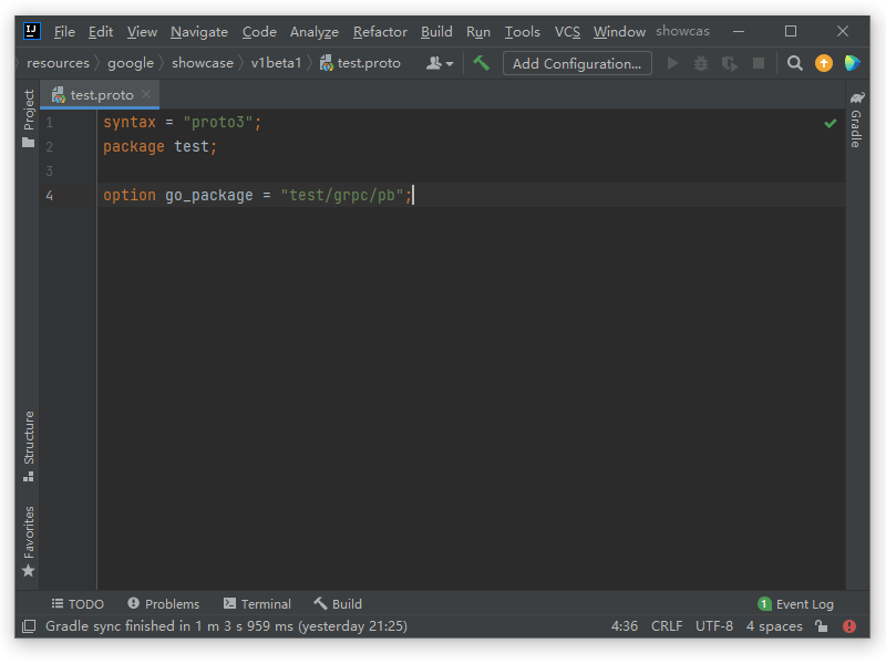 Formatter adds additional lines between package and option · Issue #14 · devkanro/intellij ...
