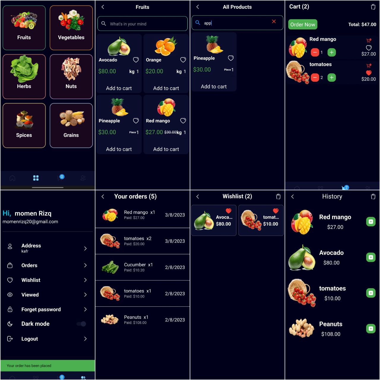 GitHub - MomenRizq/grocery_app