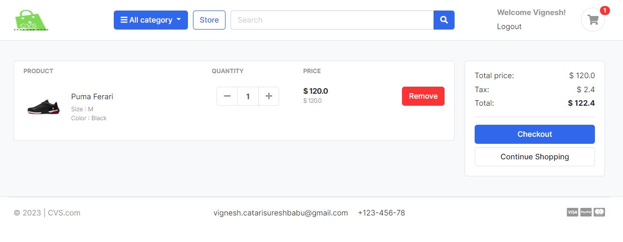 GitHub - VigneshCatariSureshBabu/EcommerceApplication