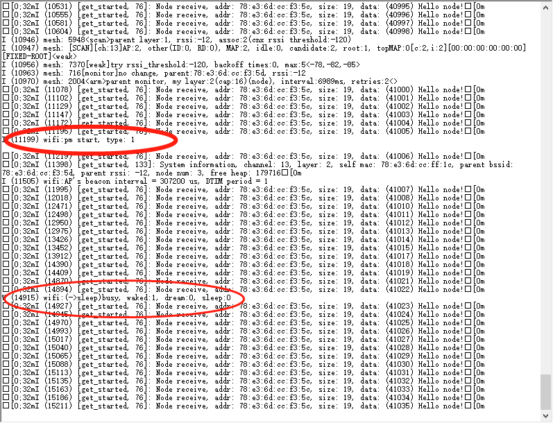 Mdf Get Start 例程 Node自动进入modem Sleep模式 · Issue 255 · Espressifesp Mdf · Github