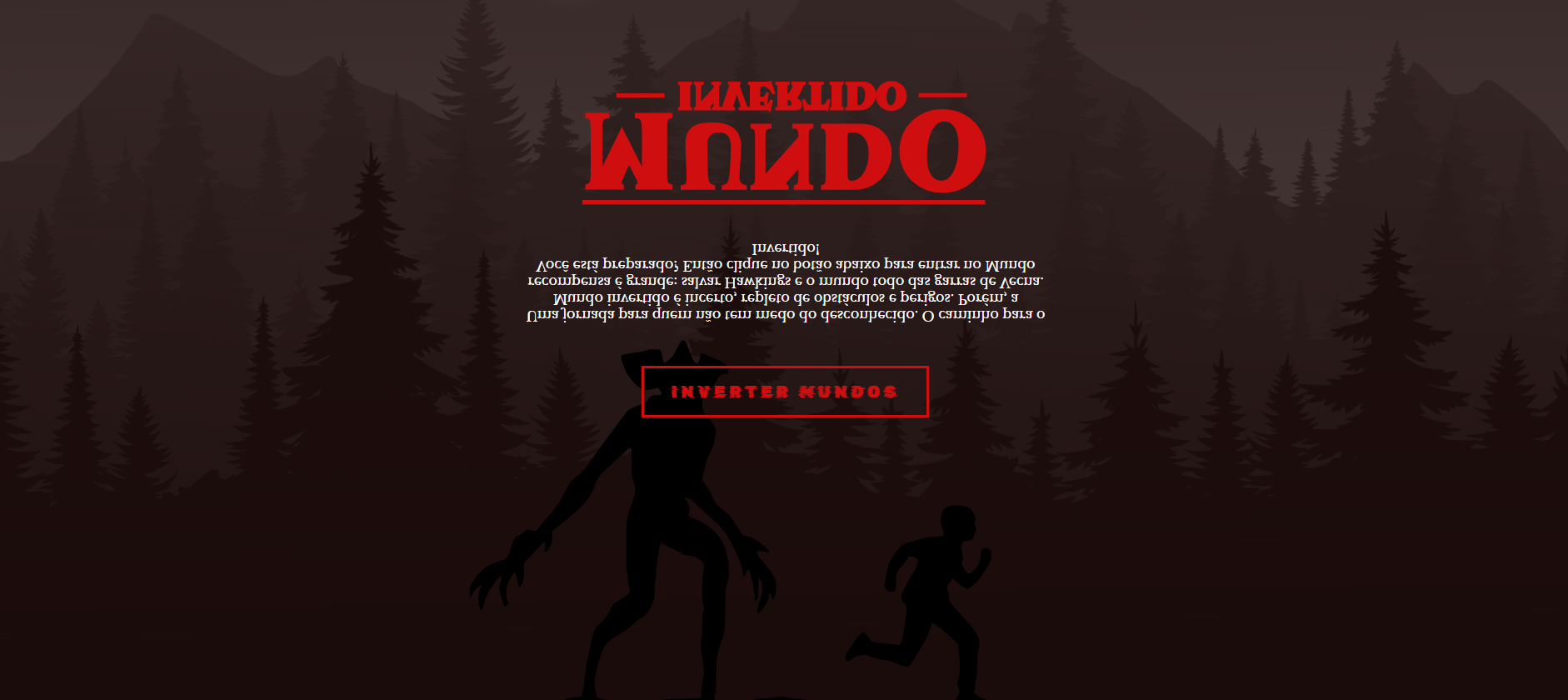 GitHub - gprcarvalho/mundoInvertido: Landing page dedicada ao suspense ...