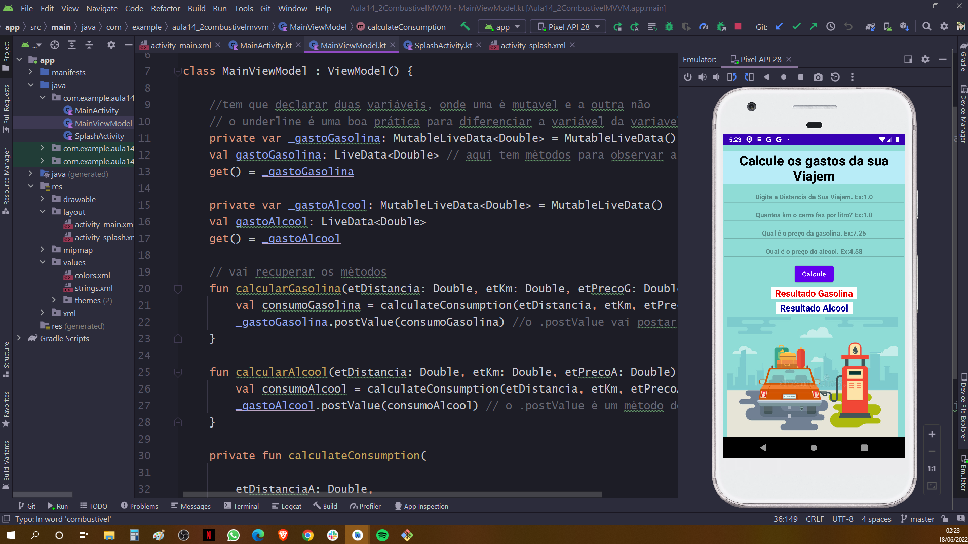 GitHub - flaviapaiva234/Aula14CombustivelMVVM
