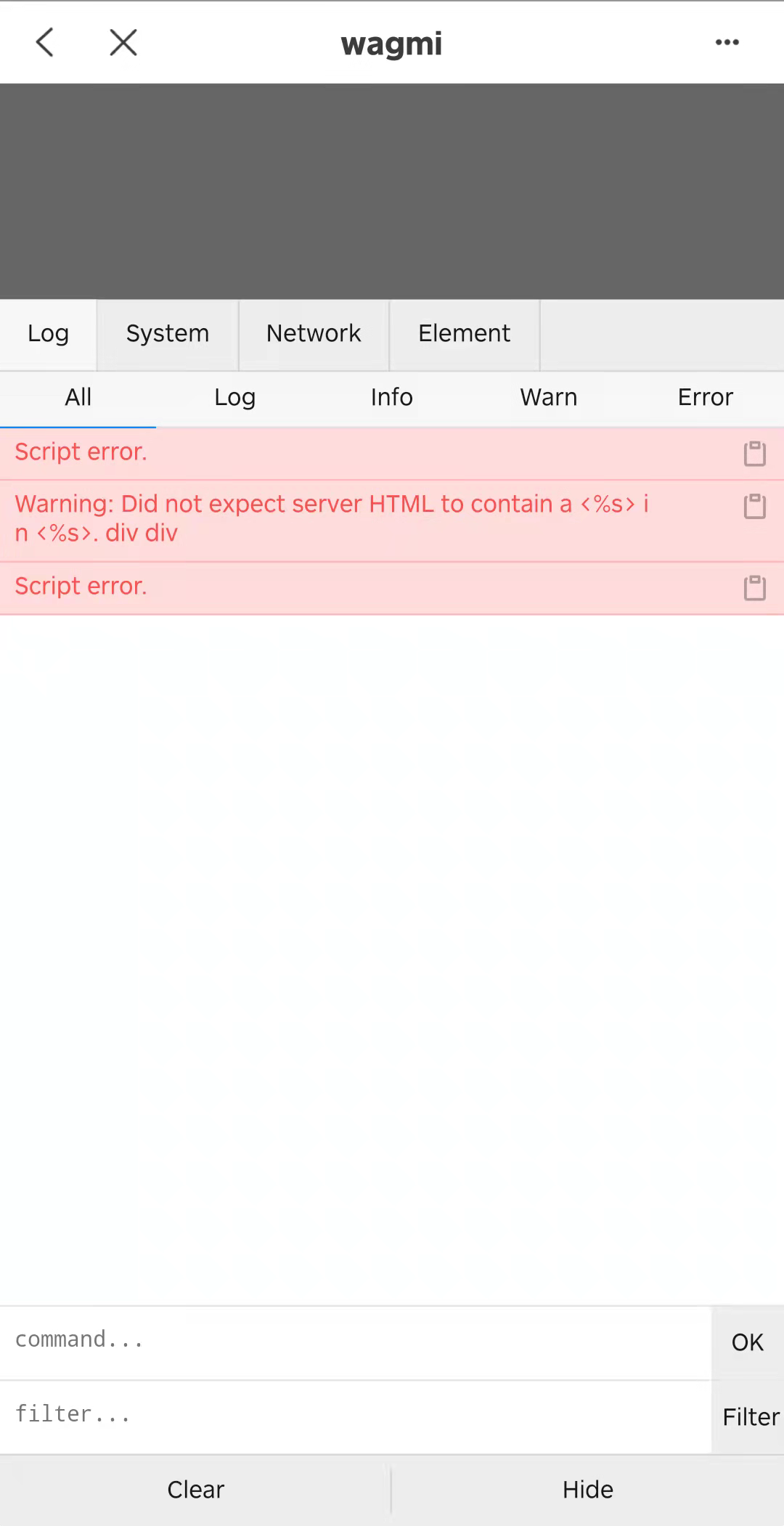 [bug] Dapp Browser Error In Tokenpoket On Iphone Xr Iphone 11 Pro · Issue 302 · Wevm Wagmi