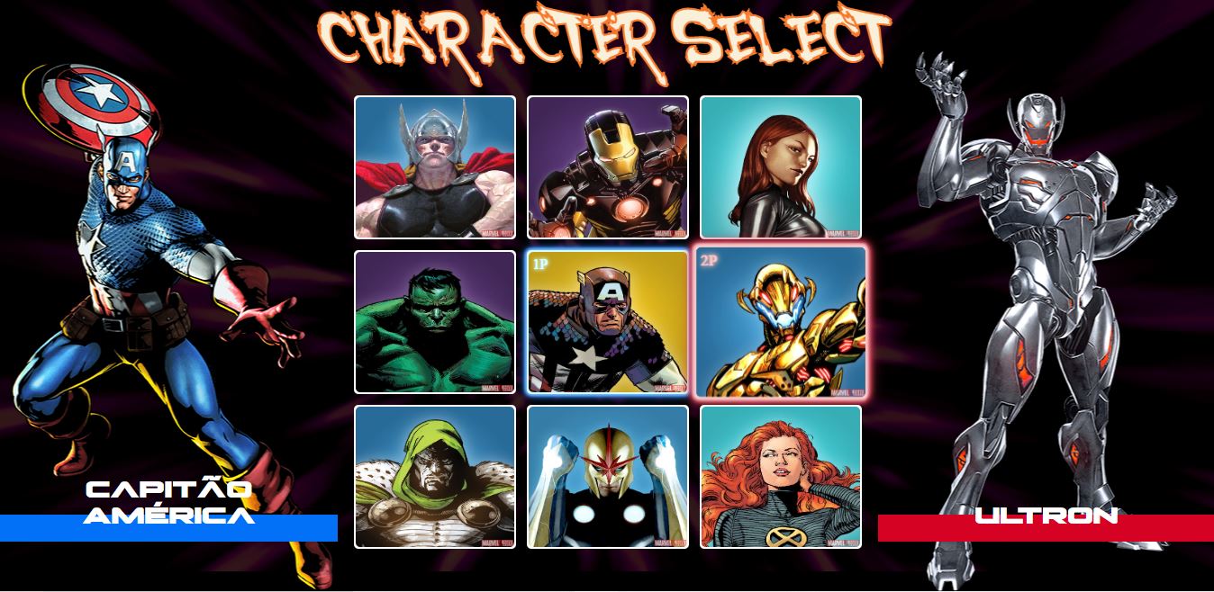 GitHub - ArthurDalla21/Character-Select-Marvel