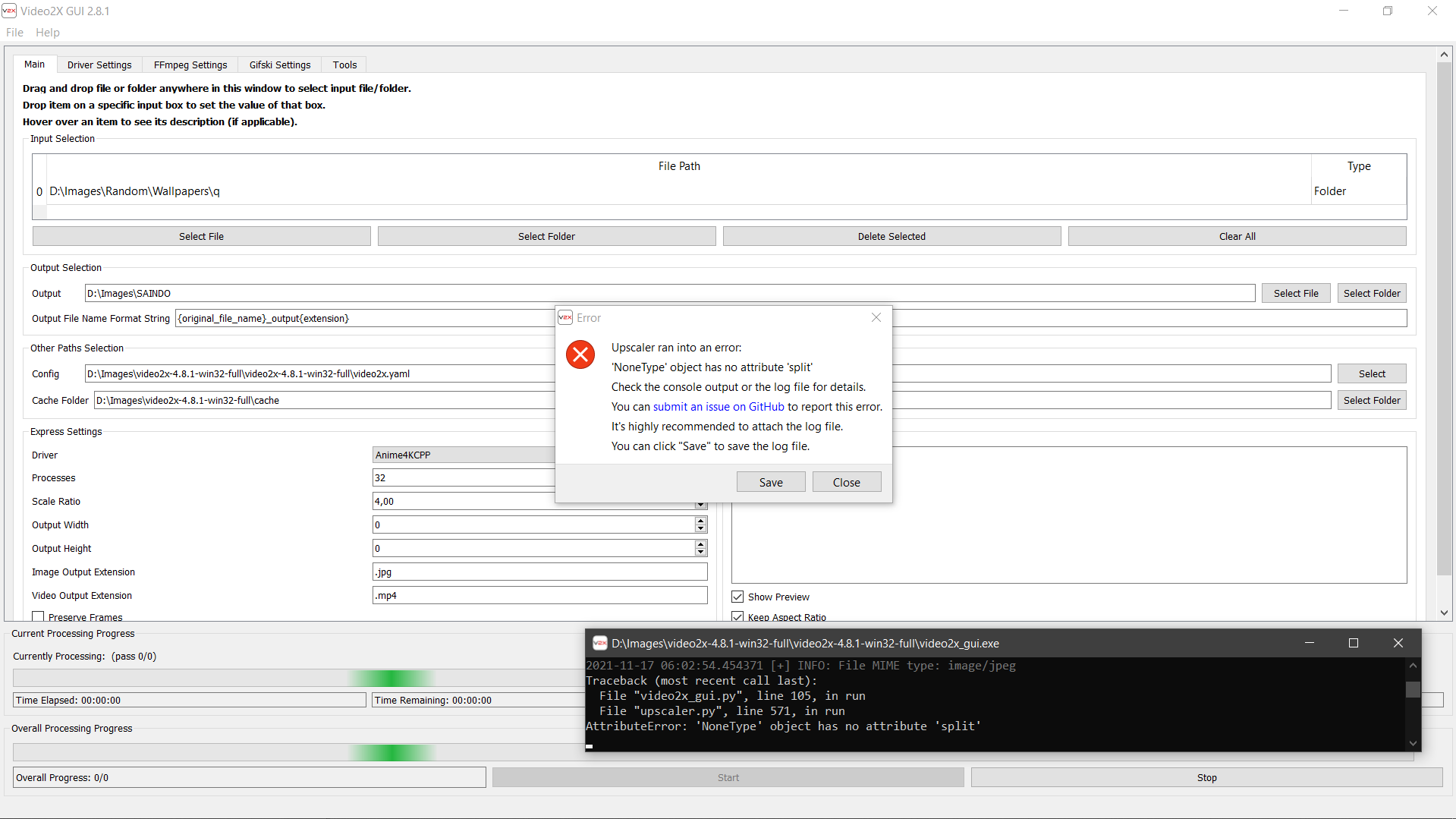 'NoneType' object has no attribute 'split' · Issue #564 · k4yt3x ...
