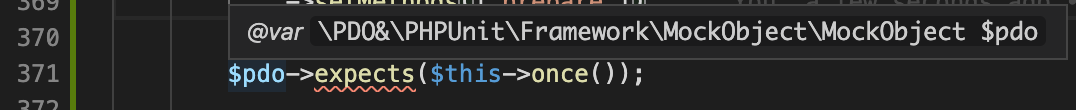 PHPUnit MockObject not matching expected type · Issue #698 · bmewburn/vscode-intelephense · GitHub