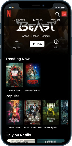 GitHub - saikumarkusangi/Netflix-Clone-App: A netflix with flutter and firebase.