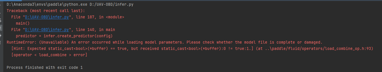 AiStudio中导出的模型在windows本地推理时，报错 · Issue #8717 · PaddlePaddle/PaddleDetection · GitHub