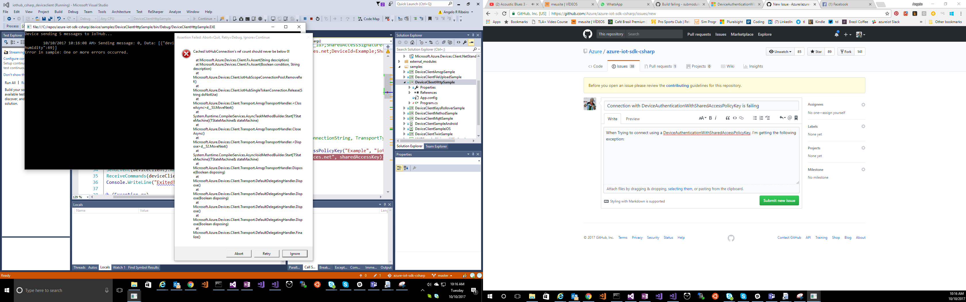 Connection With Deviceauthenticationwithsharedaccesspolicykey Is Failing · Issue 183 · Azure
