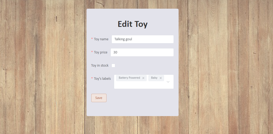 GitHub - EdenDe/mister-toy: The app has fully supported CRUD, admin only permissions (such as ...
