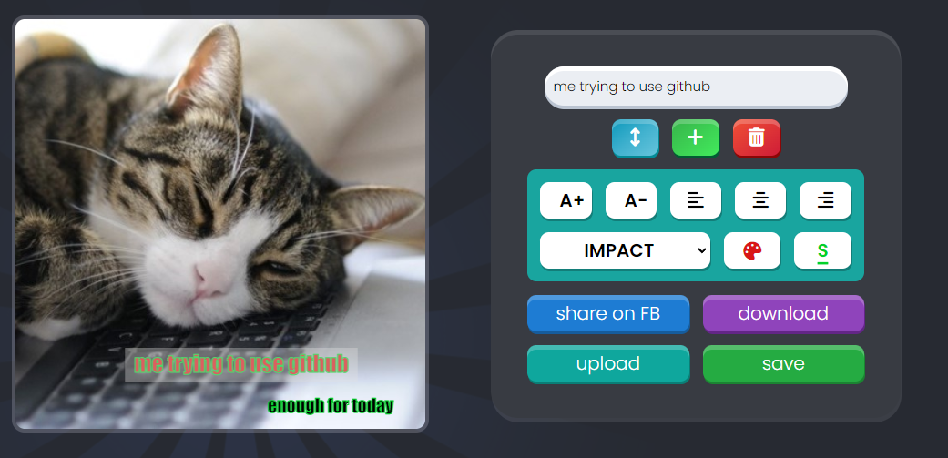 GitHub - EdenDe/meme-generator: The Meme Generator is a web application ...
