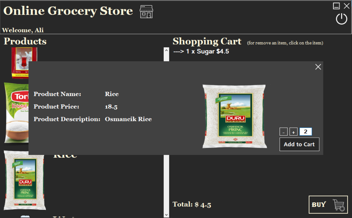 GitHub - Furkan-Taskin/OnlineGroceryStore: An Online Grocery Store as a desktop application