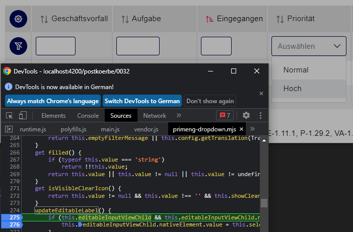 Component: Label of dropdown when filtering lazyload table · Issue #13021 · primefaces/primeng ...