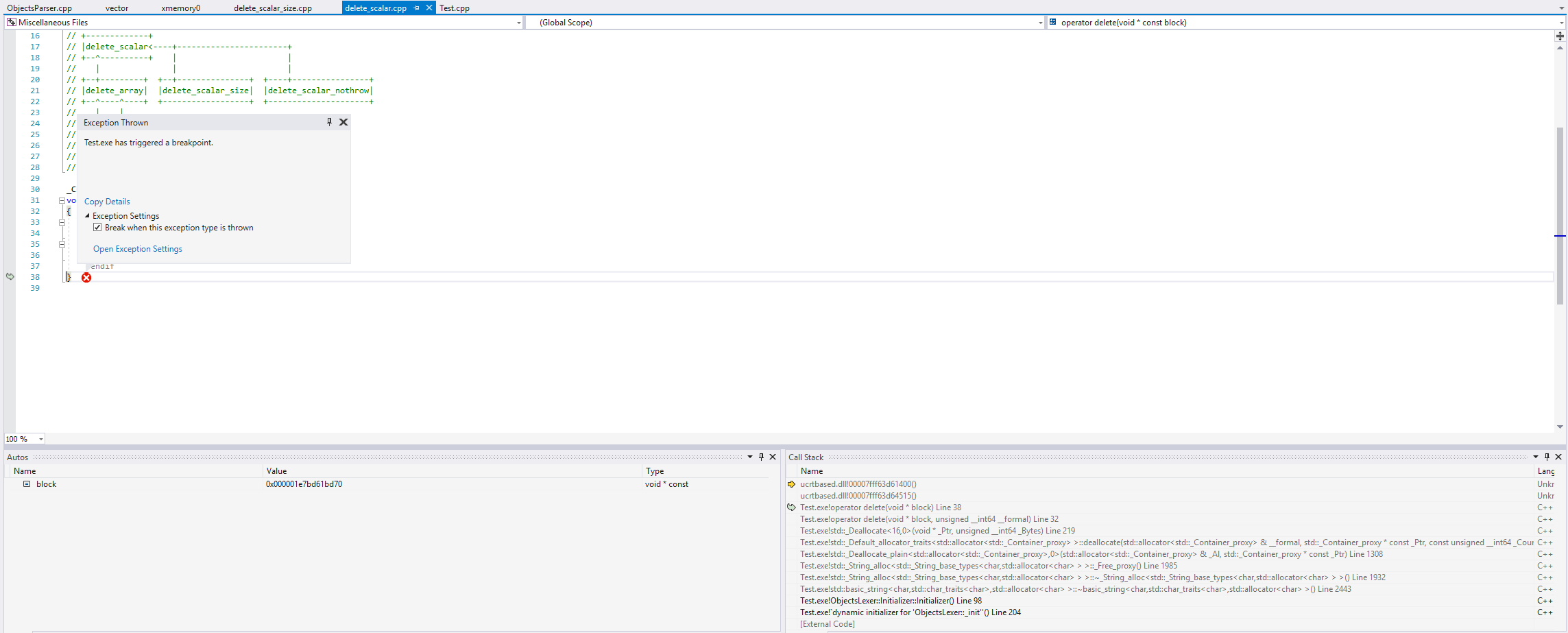 [C++] Debug assertion failed - ANTLR v4 · Issue #2342 · antlr/antlr4 ...