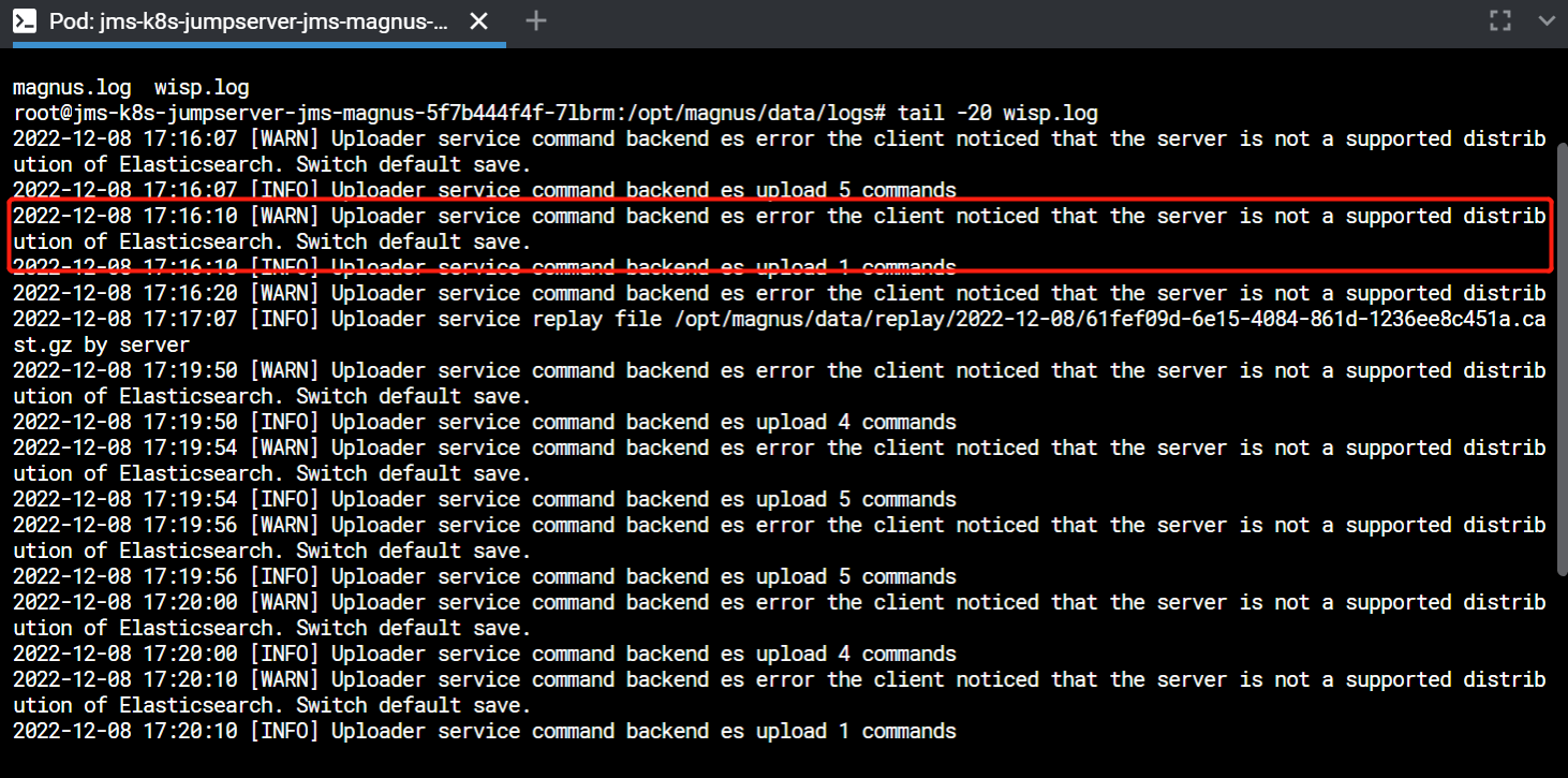 [Question]命令存储出现问题，日志提示ES版本不行 · Issue #9180 · jumpserver/jumpserver · GitHub