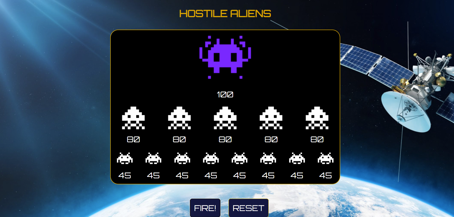 GitHub - RenSormani/hostile-aliens-v1: An alien invasion game, not dissimilar to space invaders ...