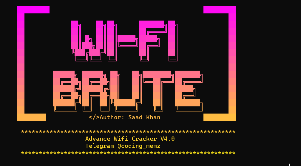 GitHub - Cyber-Dioxide/Wifi-Brute: A tool to crack a wifi password with ...