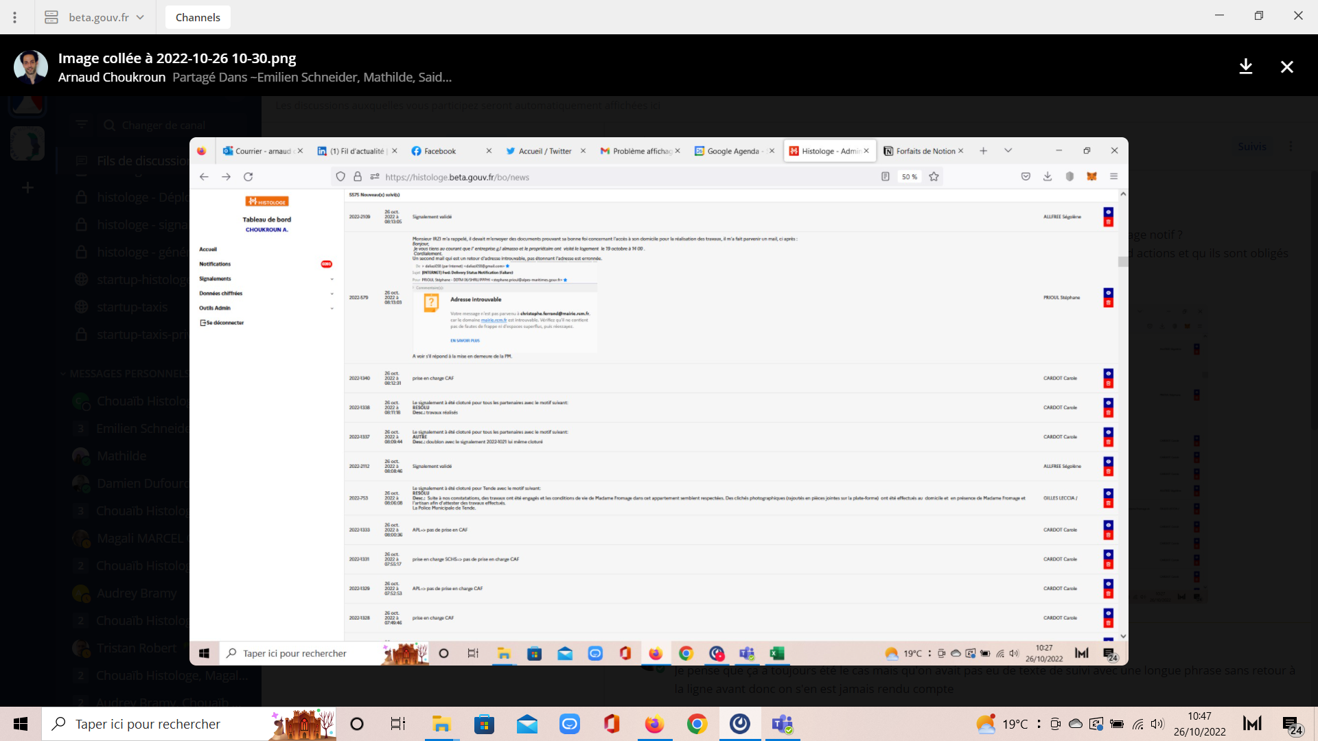 [BO - Liste signalements + Notif] Problème responsive : boutons d'actions non visibles · Issue ...
