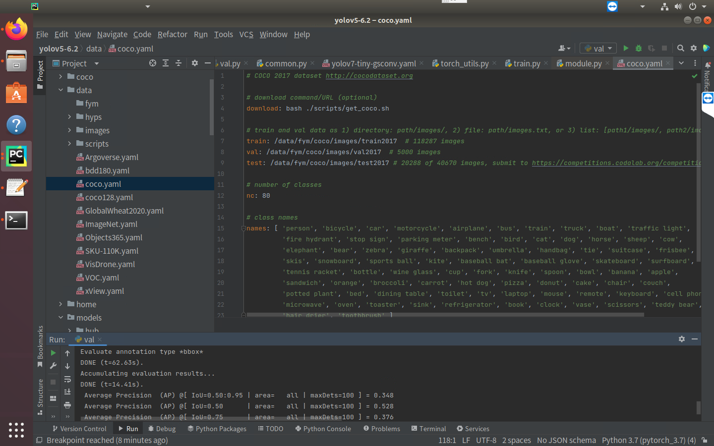 about a result after running val.py,umm.....i do not know · Issue #9735 ...