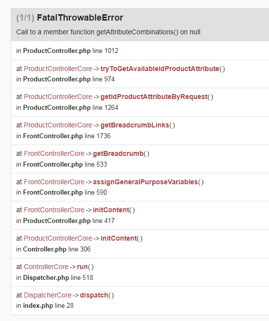 Error 500 on Product Controller 404 at Breadcrumb · Issue #30183 · PrestaShop/PrestaShop · GitHub