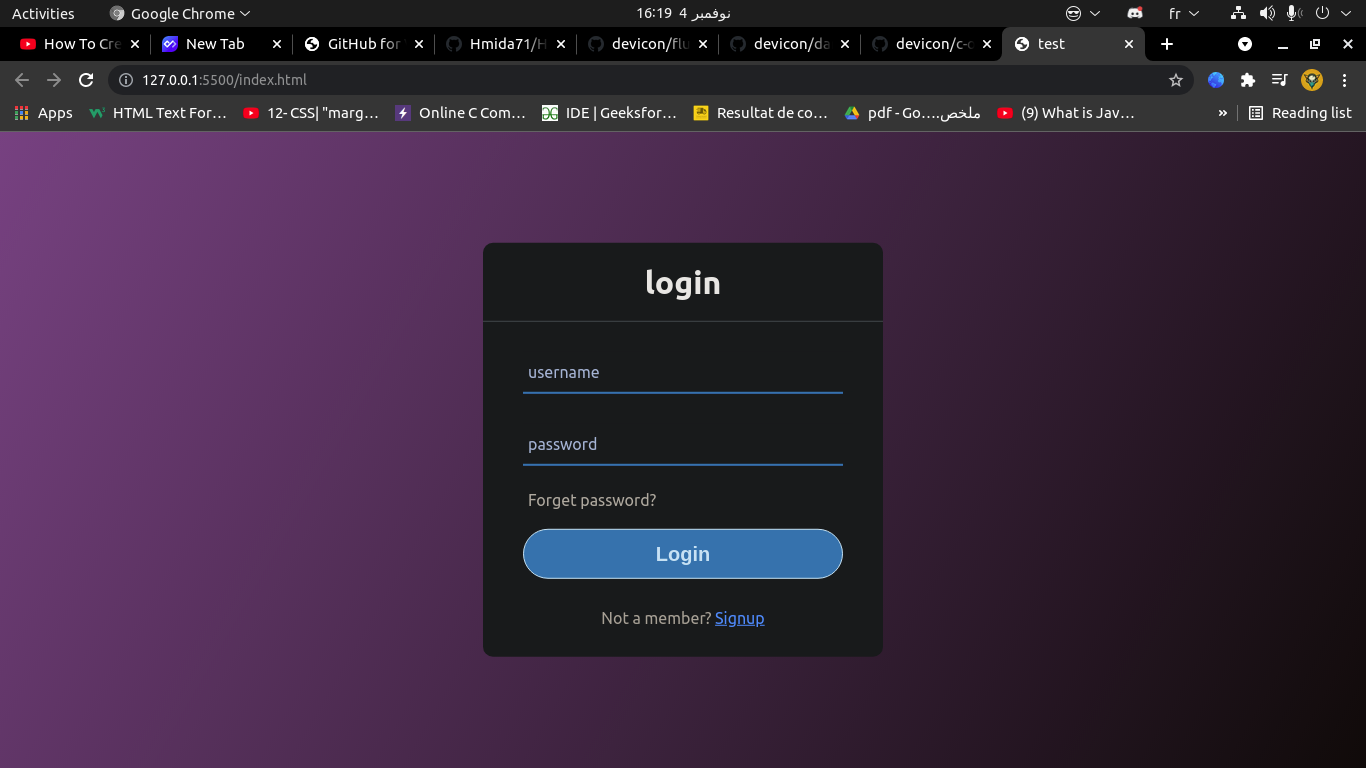 Github Zakaria071 Login Page Follow And Support Plz