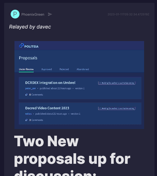 bruig: News Feed with embedded images show "--embed" · Issue #104 · companyzero/bisonrelay · GitHub