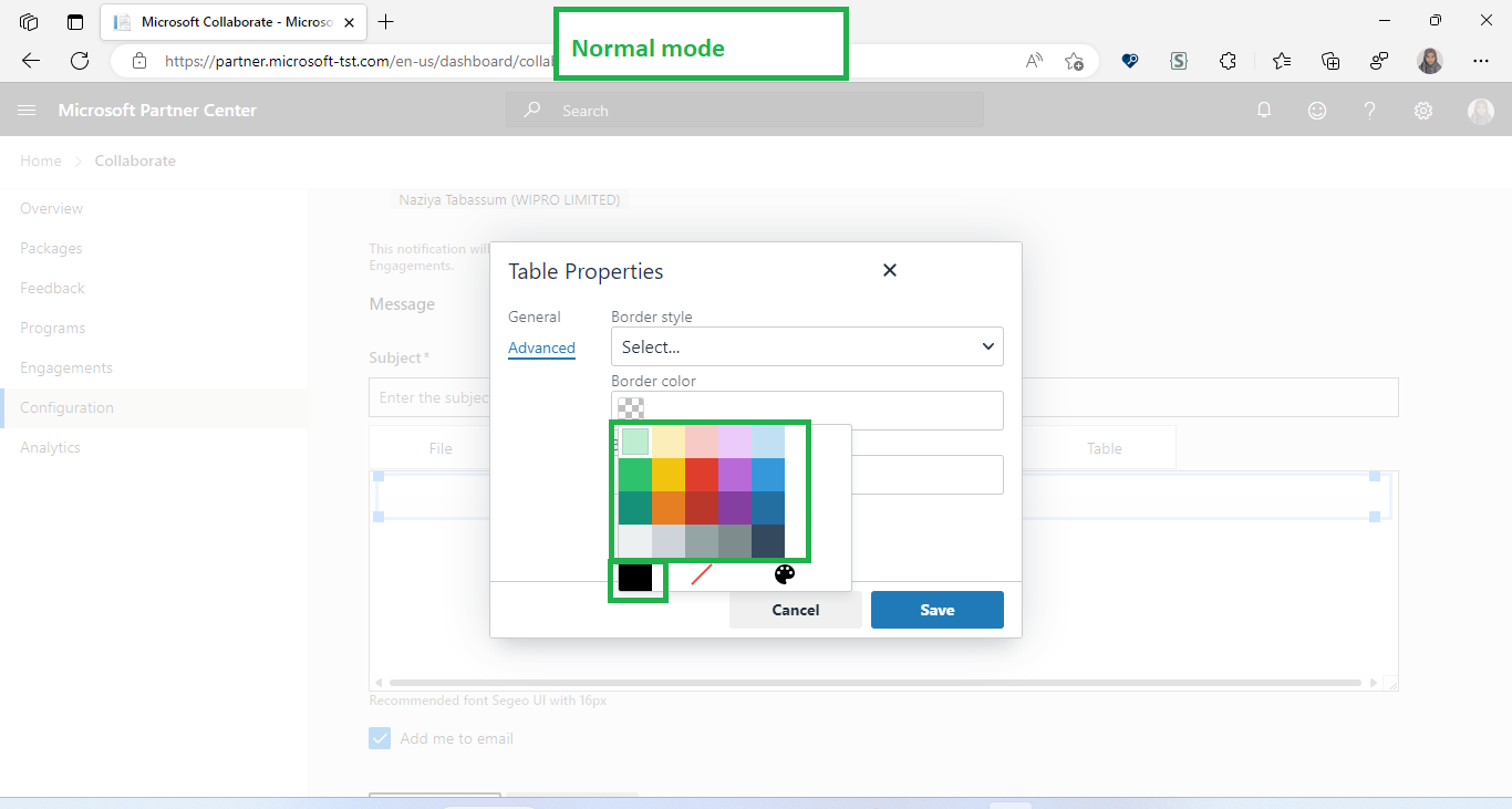Colors of popup are not clearly visible in High Contrast 'Aquatic' and 'Desert' modes. · Issue ...