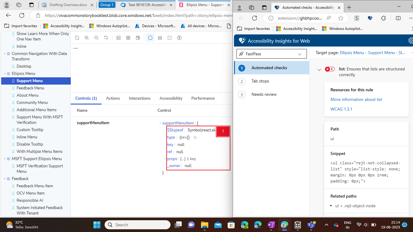 [Bug]: The lists are not structured correctly in the ‘control tab’ page in “Common navigation ...