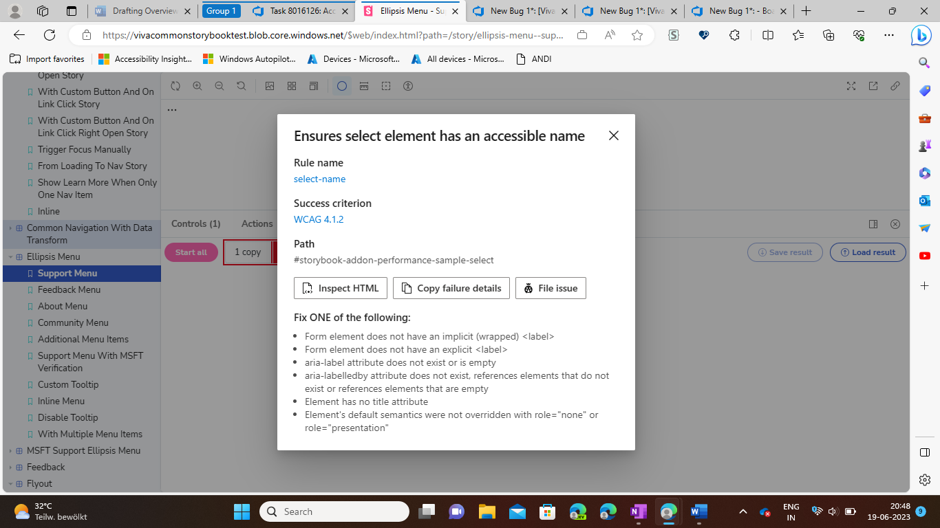 [Bug]: Observed that Select element does not have an accessible name in ‘performance tab’ page ...