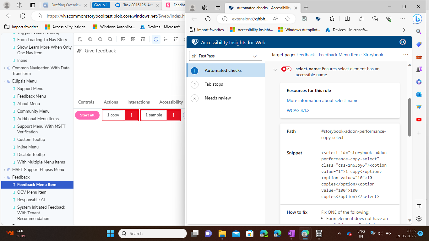 [Bug]: Observed that Select element does not have an accessible name in ‘performance tab’ page ...